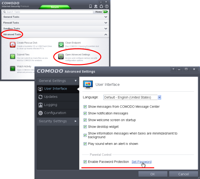 Blocking Internet Access while Allowing Local Area Network (LAN) Access - Comodo Internet ...